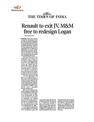 Mrpl restructuring | PDF