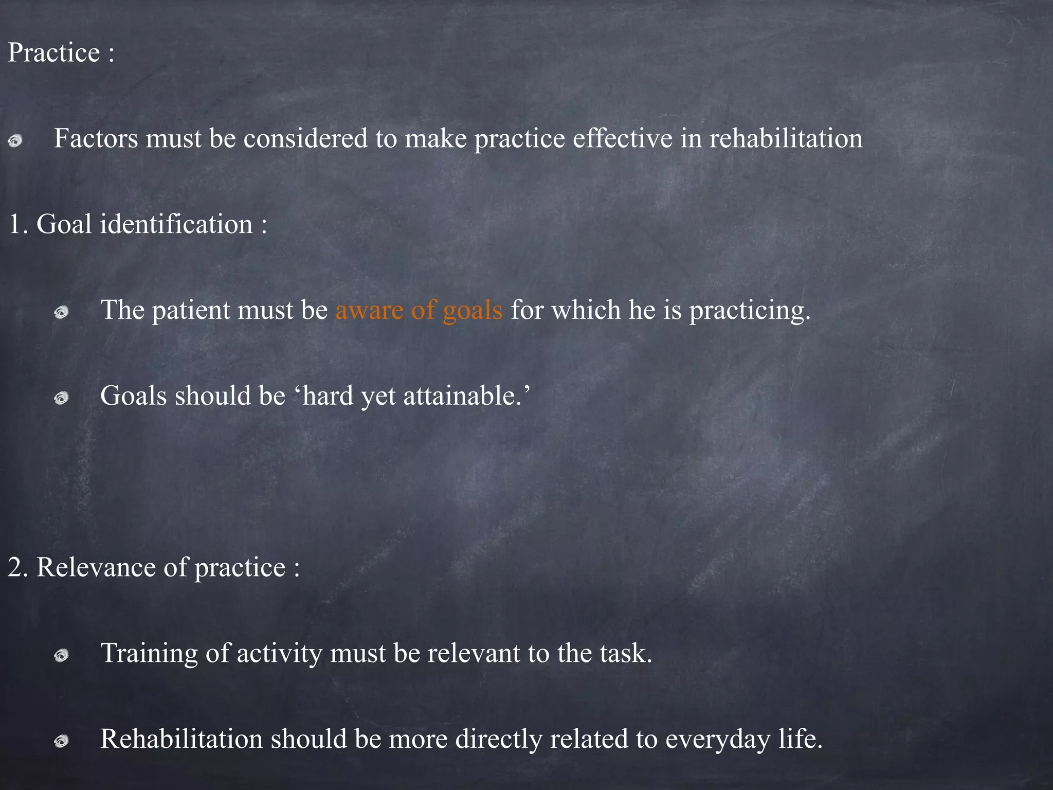 Motor Relearning Technique (MRP) | PDF