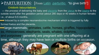 Parturition | PPTX