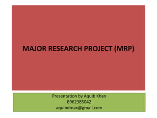 Mrp presentation | PPT