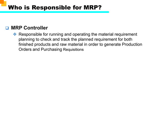MRP&Production Planning Presentation.ppt | Logistics | Business