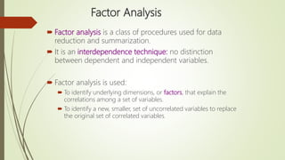 Marketing Research-Factor Analysis | PPTX