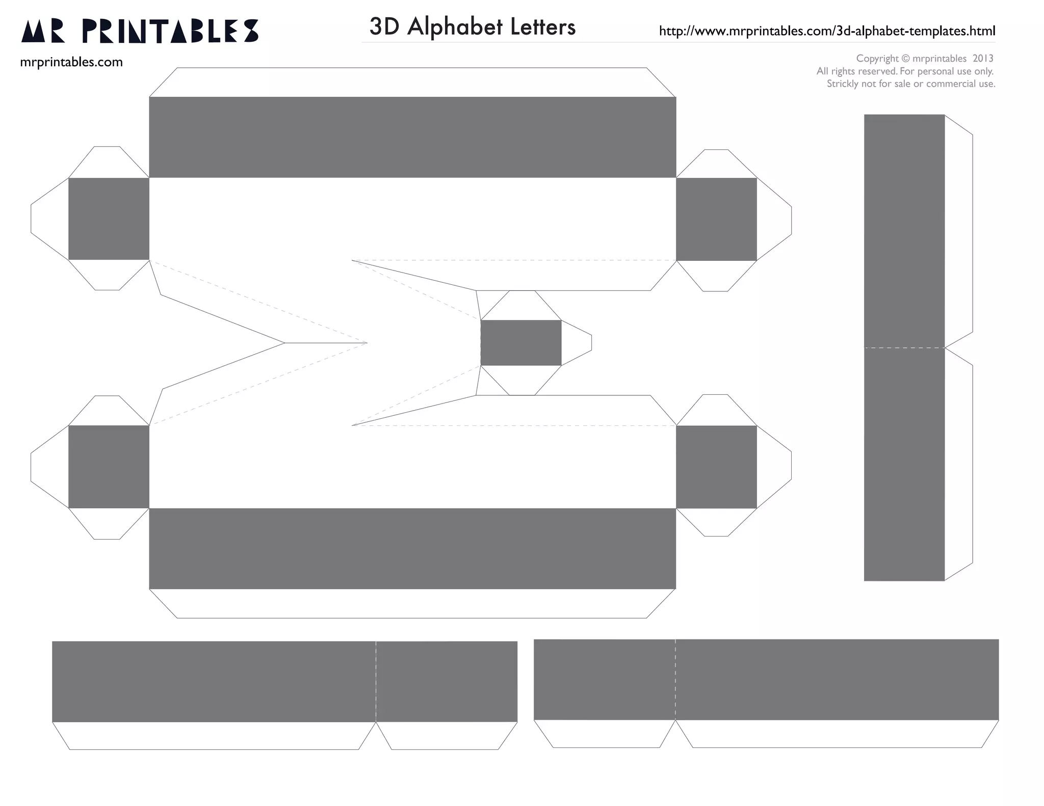 Mrprintables 3d-alphabet-templates-a-to-m | PDF