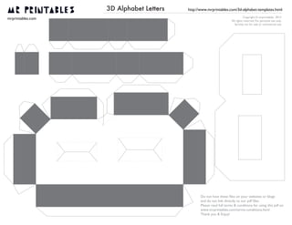 Mrprintables 3d-alphabet-templates-a-to-m | PDF