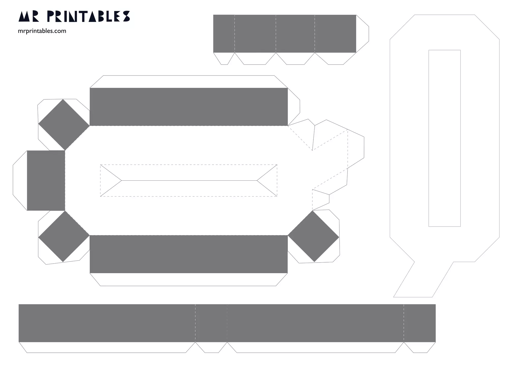 Mrprintables 3d-alphabet-templates-n-to-z | PDF