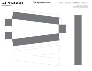 Mrprintables 3d-alphabet-templates-n-to-z | PDF