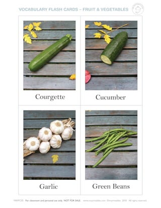 Mrprintables vocabulary-fruit-veg-flashcards-en-ltr | PDF