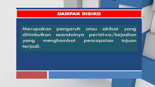 pendampingan penyusunan manajemen risiko | PPTX