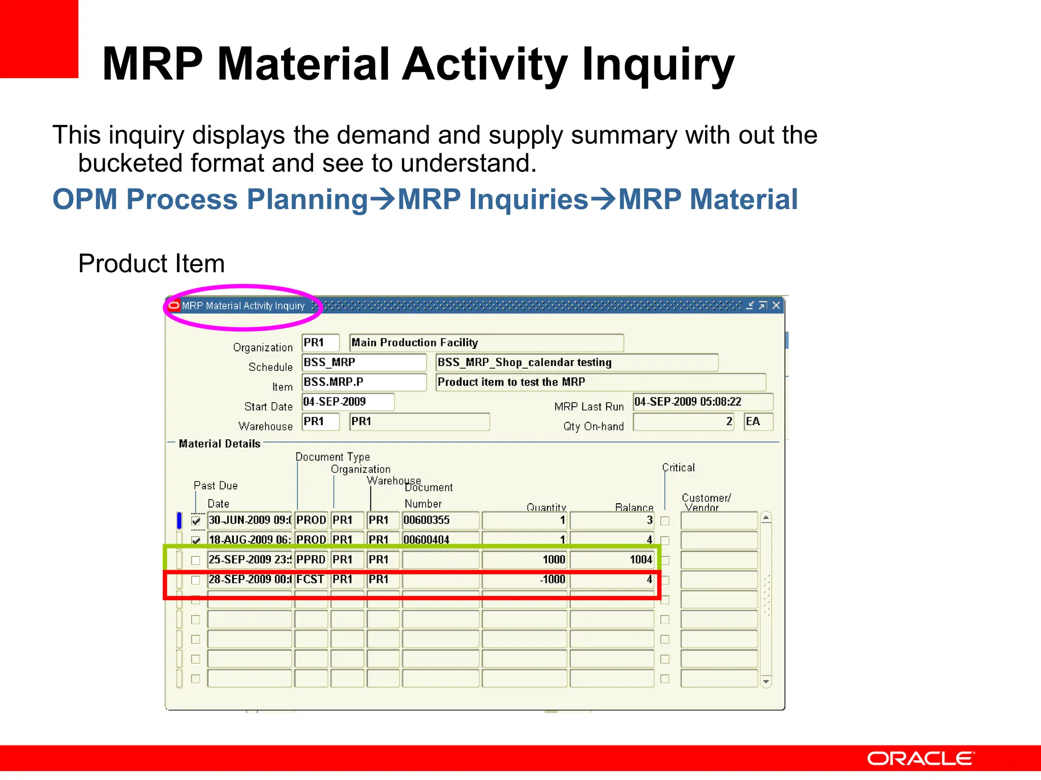MRP_Setup_Planning for oracle e business suite | PPT