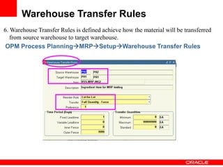 MRP_Setup_Planning for oracle e business suite | PPT