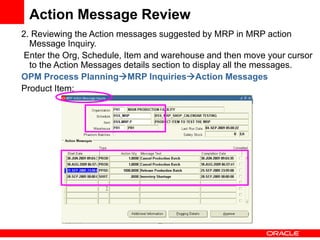 MRP_Setup_Planning for oracle e business suite | PPT