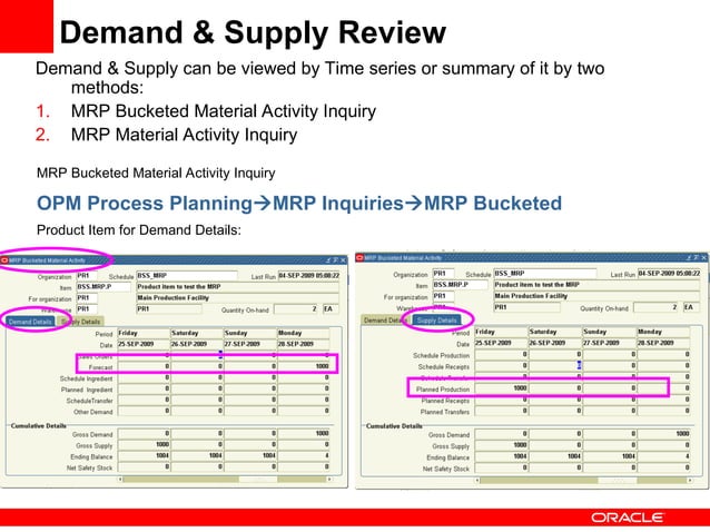 MRP_Setup_Planning Oracle ebs manufacturing | PPT | Logistics | Business