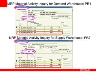 MRP_Setup_Planning Oracle ebs manufacturing | PPT | Logistics | Business