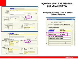 MRP_Setup_Planning Oracle ebs manufacturing | PPT | Logistics | Business