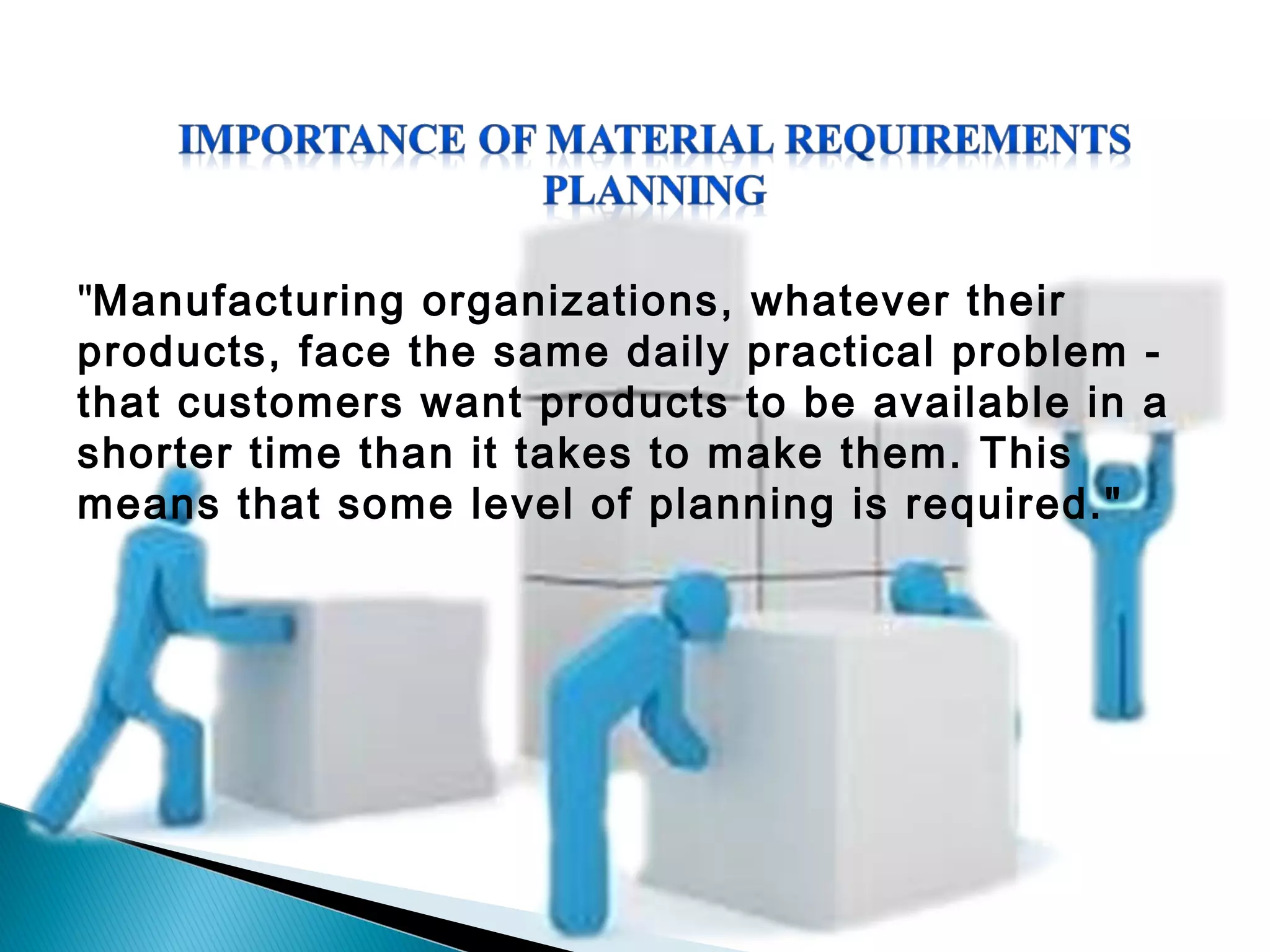 material requirement planning | PPT