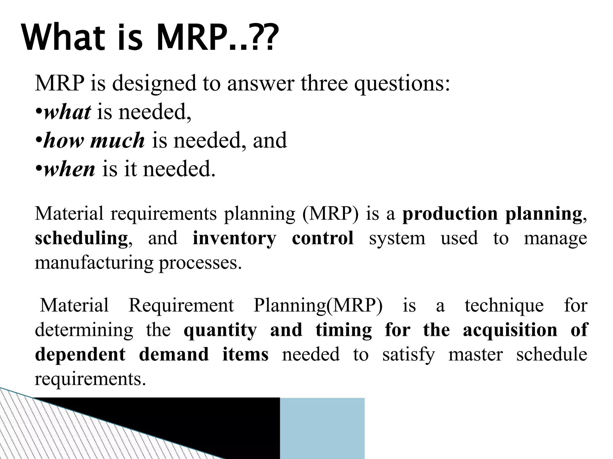 Mrp structure | PPTX