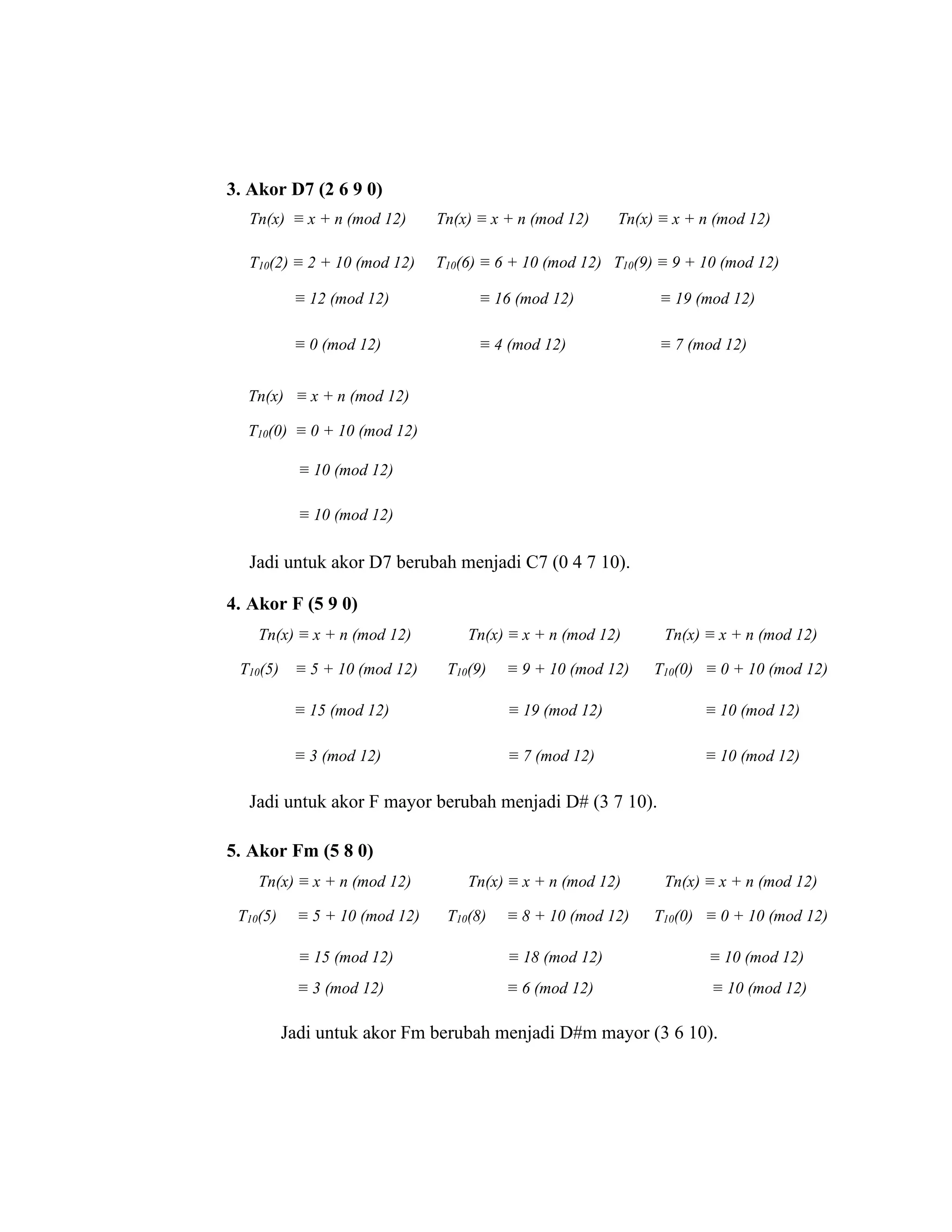 MAKALAH - PENERAPAN FUNGSI TRANSPOSISI MODULO PADA PENCARIAN SUSUNAN ...