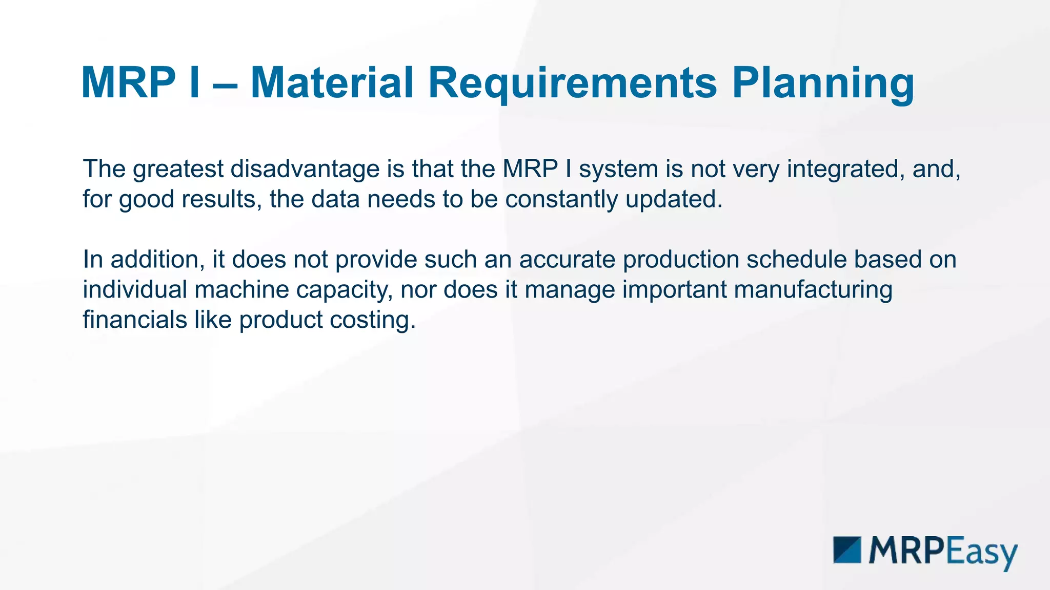 MRP system series 1 - What is MRP? | PPT