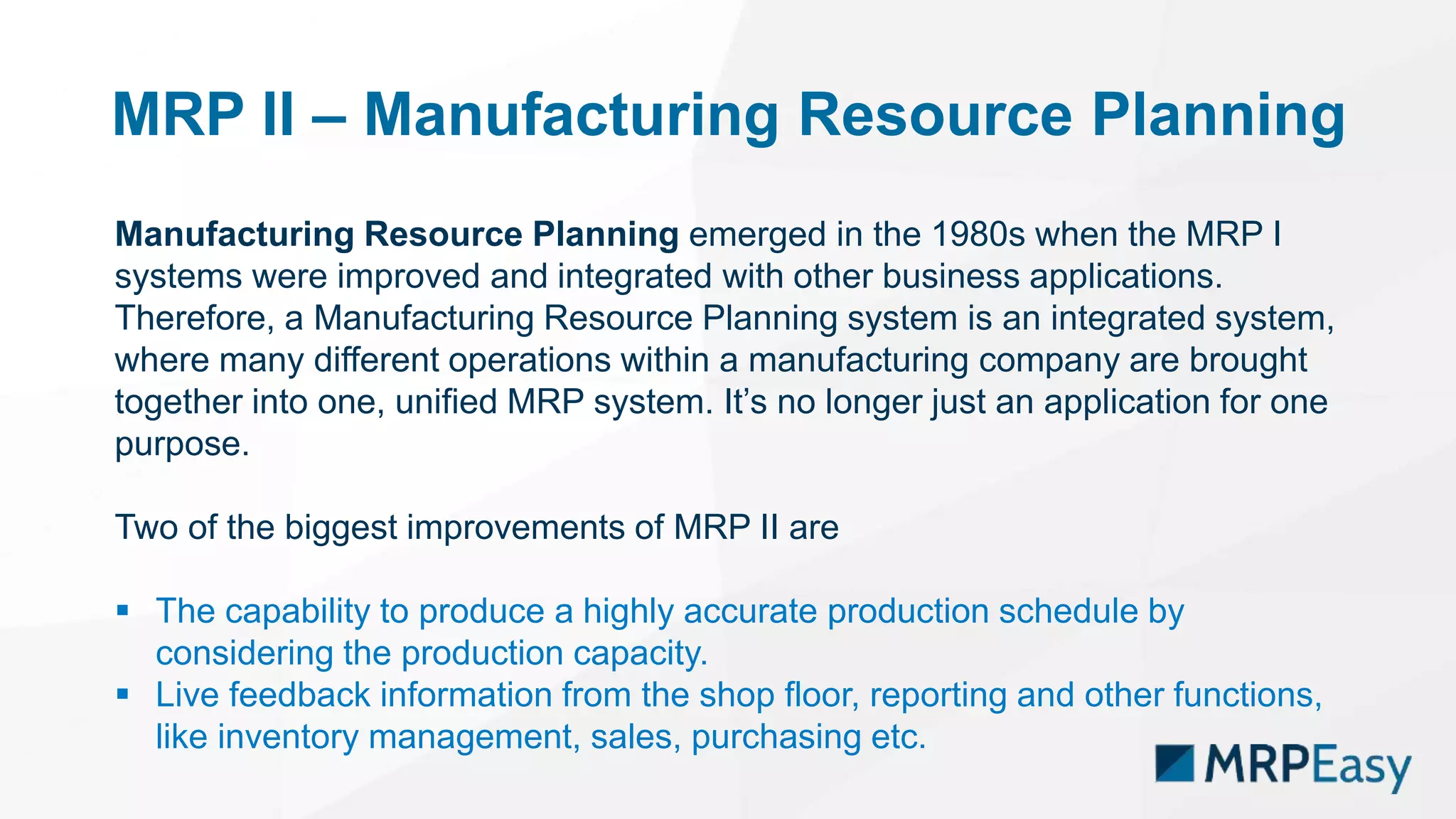 MRP system series 1 - What is MRP? | PPT