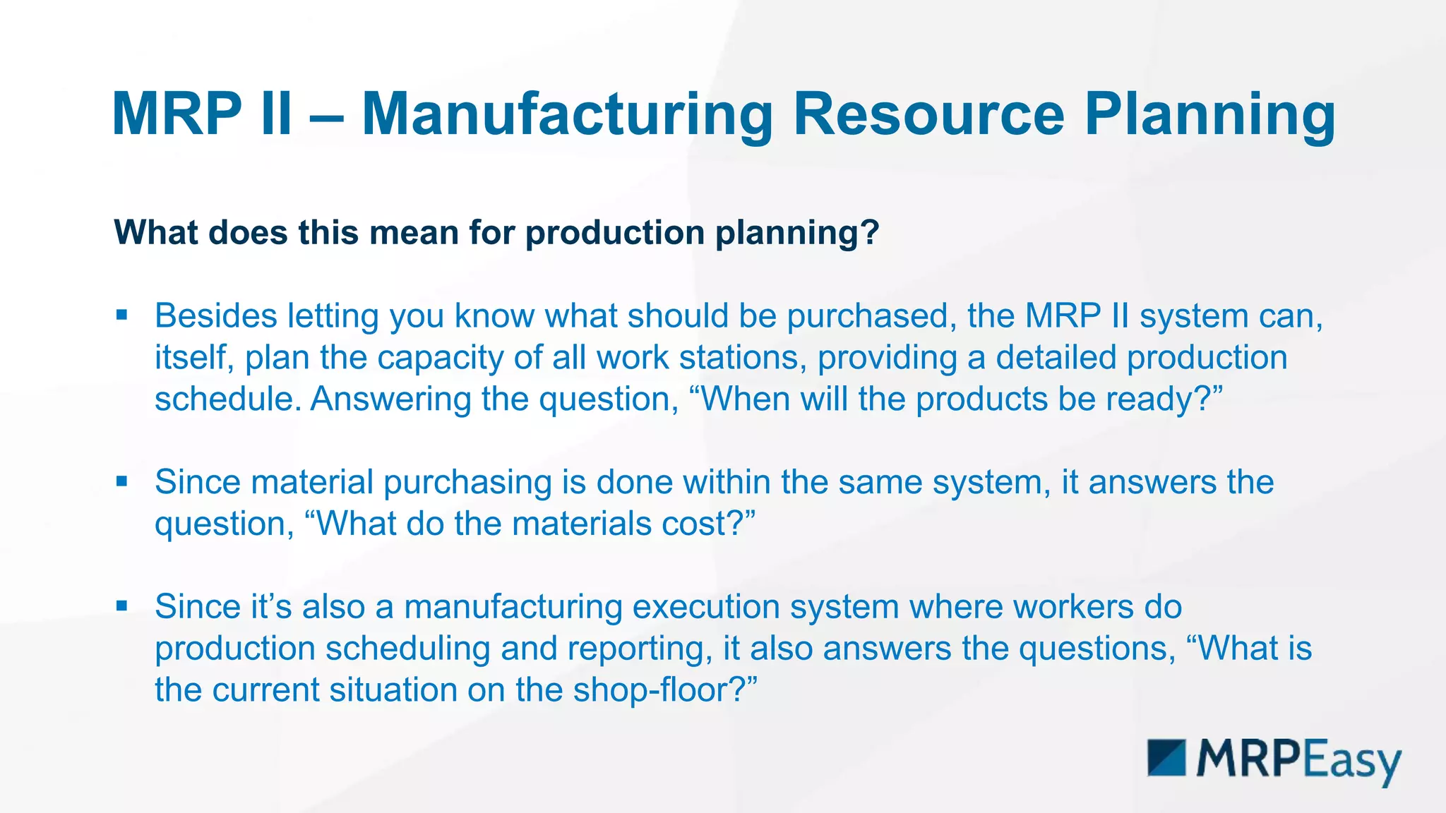 MRP system series 1 - What is MRP? | PPT