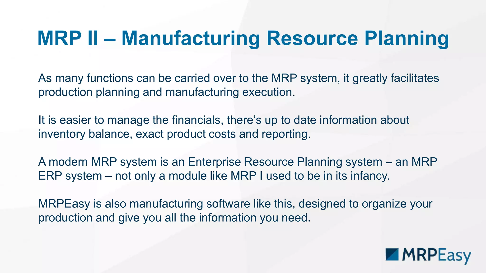 MRP system series 1 - What is MRP? | PPT