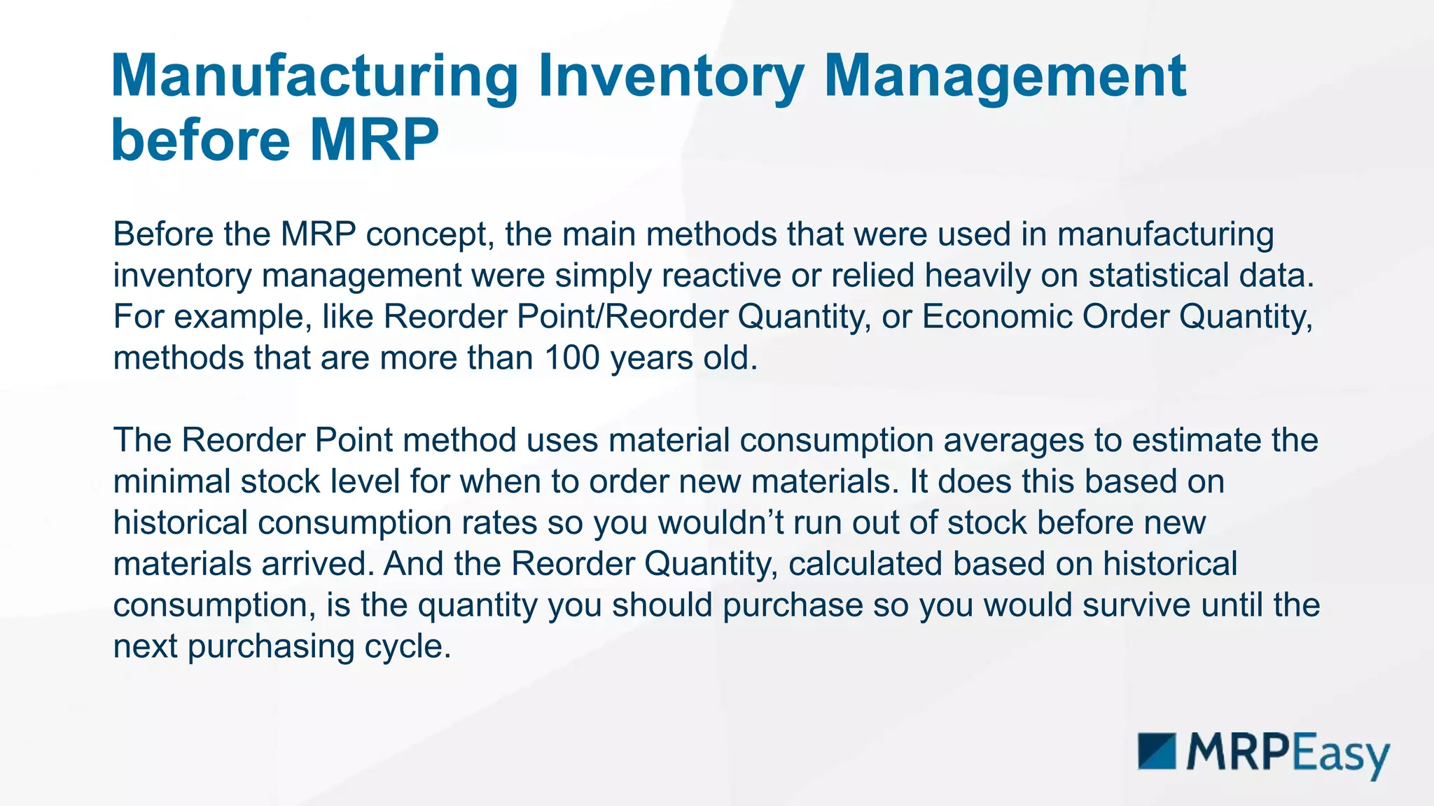 MRP system series 1 - What is MRP? | PPT