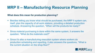 MRP system series 1 - What is MRP? | PPT