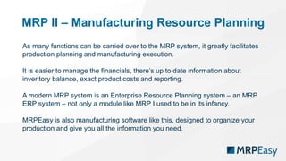 MRP system series 1 - What is MRP? | PPT