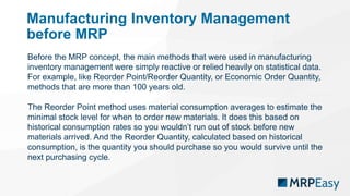 MRP system series 1 - What is MRP? | PPTX