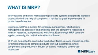 MRP system series 1 - What is MRP? | PPT