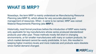 MRP system series 1 - What is MRP? | PPT