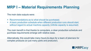 MRP system series 1 - What is MRP? | PPT