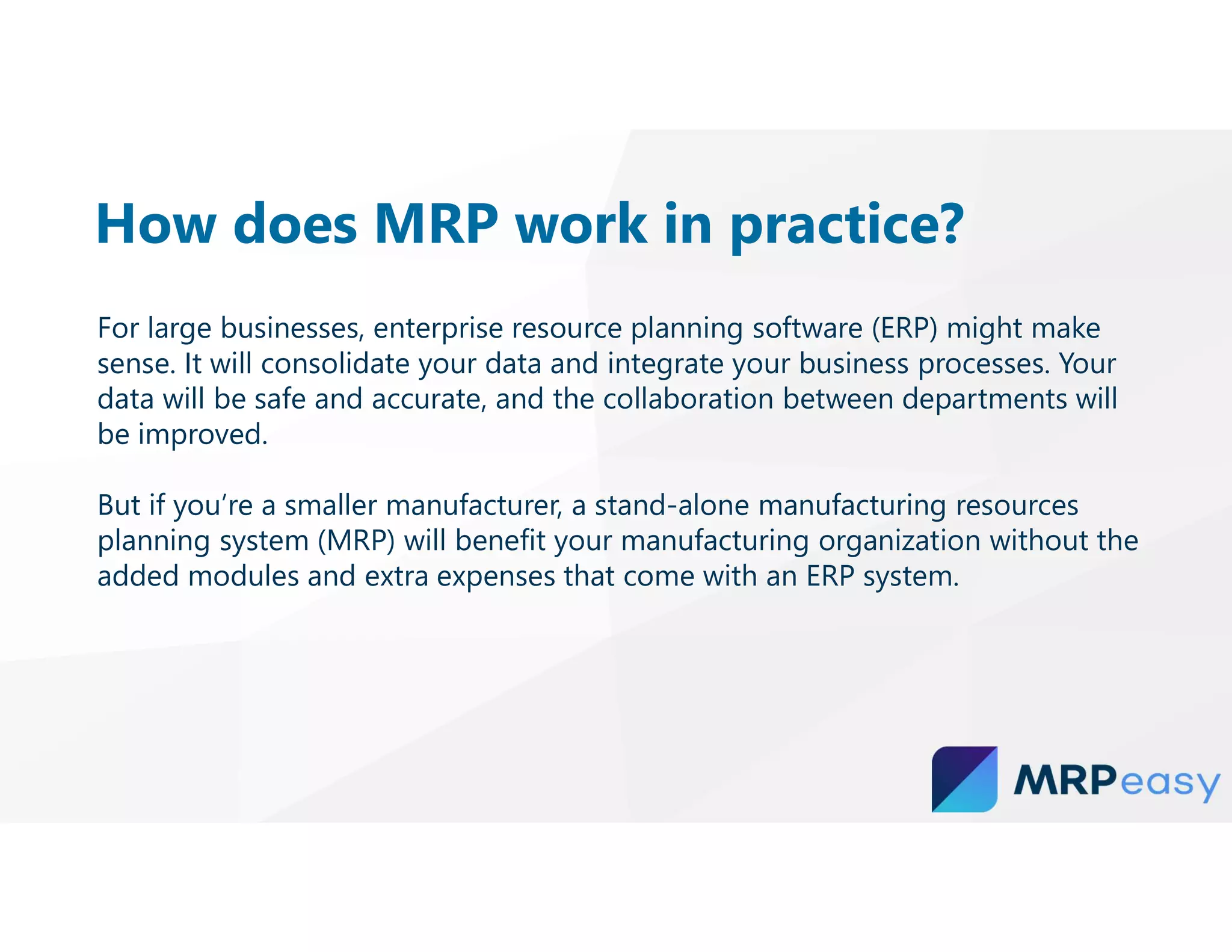 Mrp vs. erp which solution is right for you? | PDF