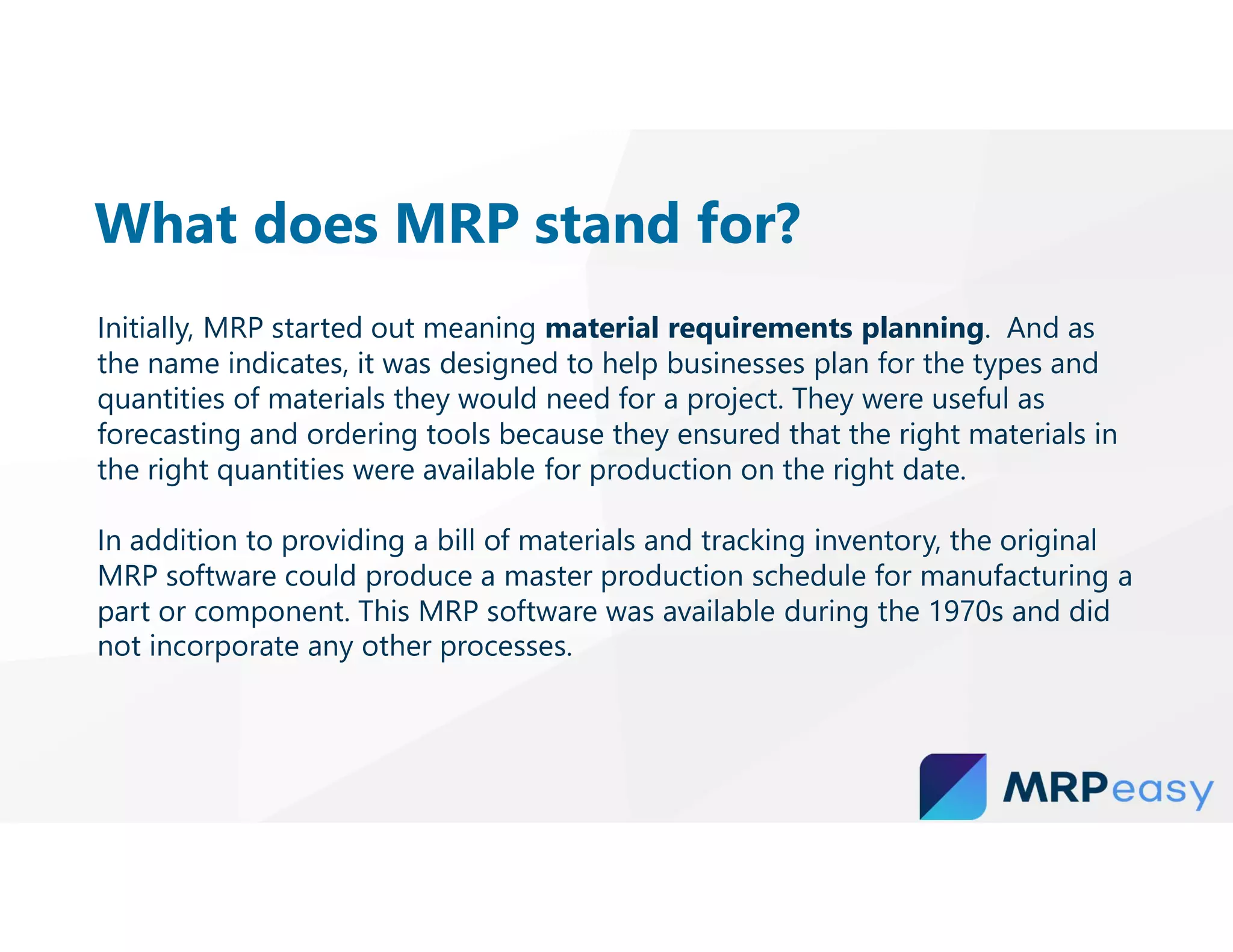 Mrp vs. erp which solution is right for you? | PDF