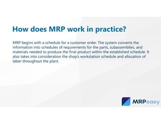 Mrp vs. erp which solution is right for you? | PPT