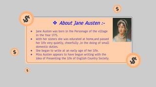 Economic Perspective in Jane Austen's Novel - 'Pride and Prejudice' | PPTX
