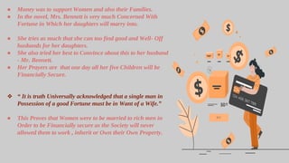 Economic Perspective in Jane Austen's Novel - 'Pride and Prejudice' | PPTX