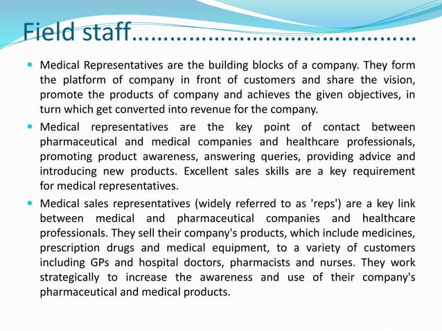 Medical Representative qualities | PPTX | Healthcare Industry | Industries