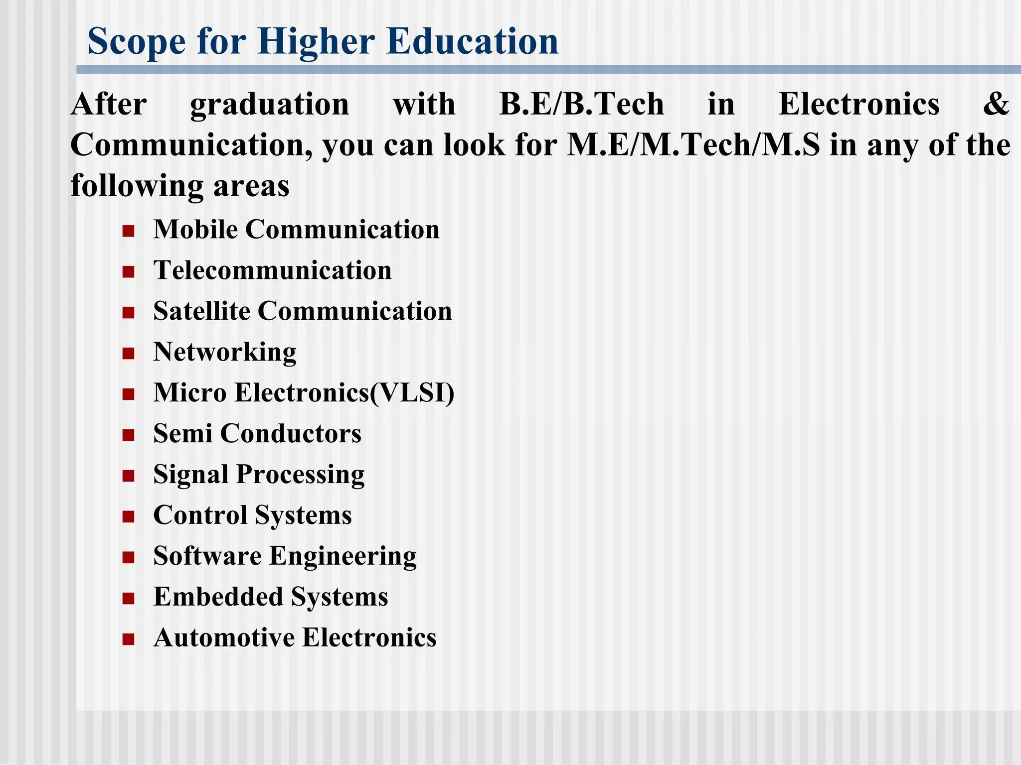 Electronics and communication engineering | PPT