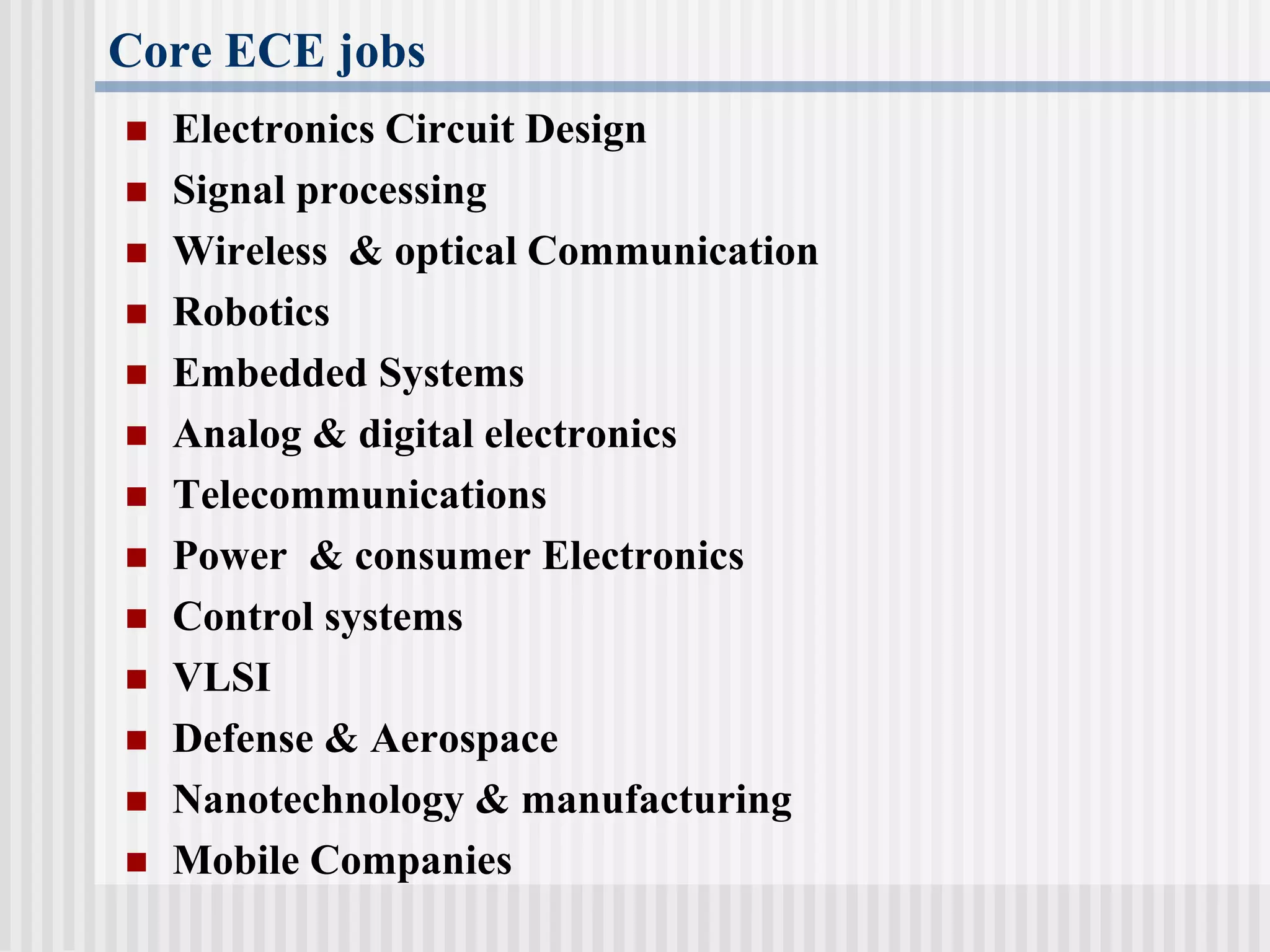 Electronics and communication engineering | PPT