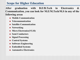 Electronics and communication engineering | PPT