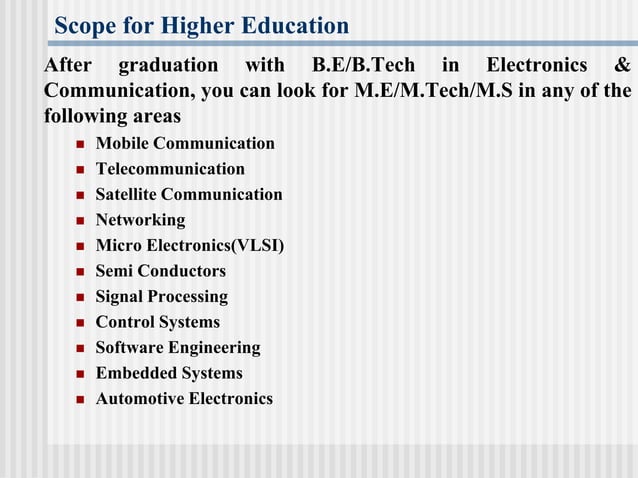 Electronics and communication engineering | PPT | Technology Industry ...