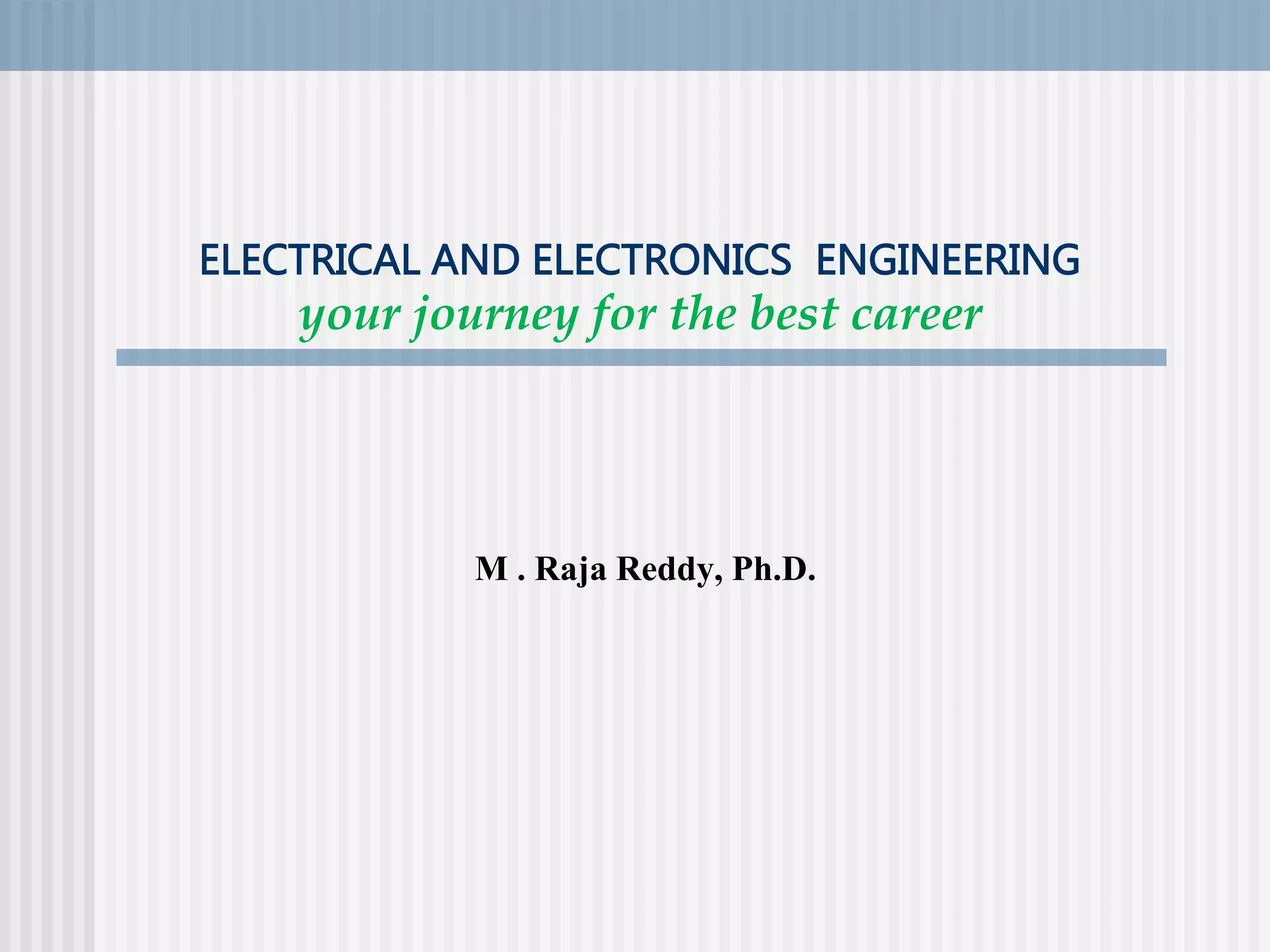 Electrical and electronics engineering | PPT