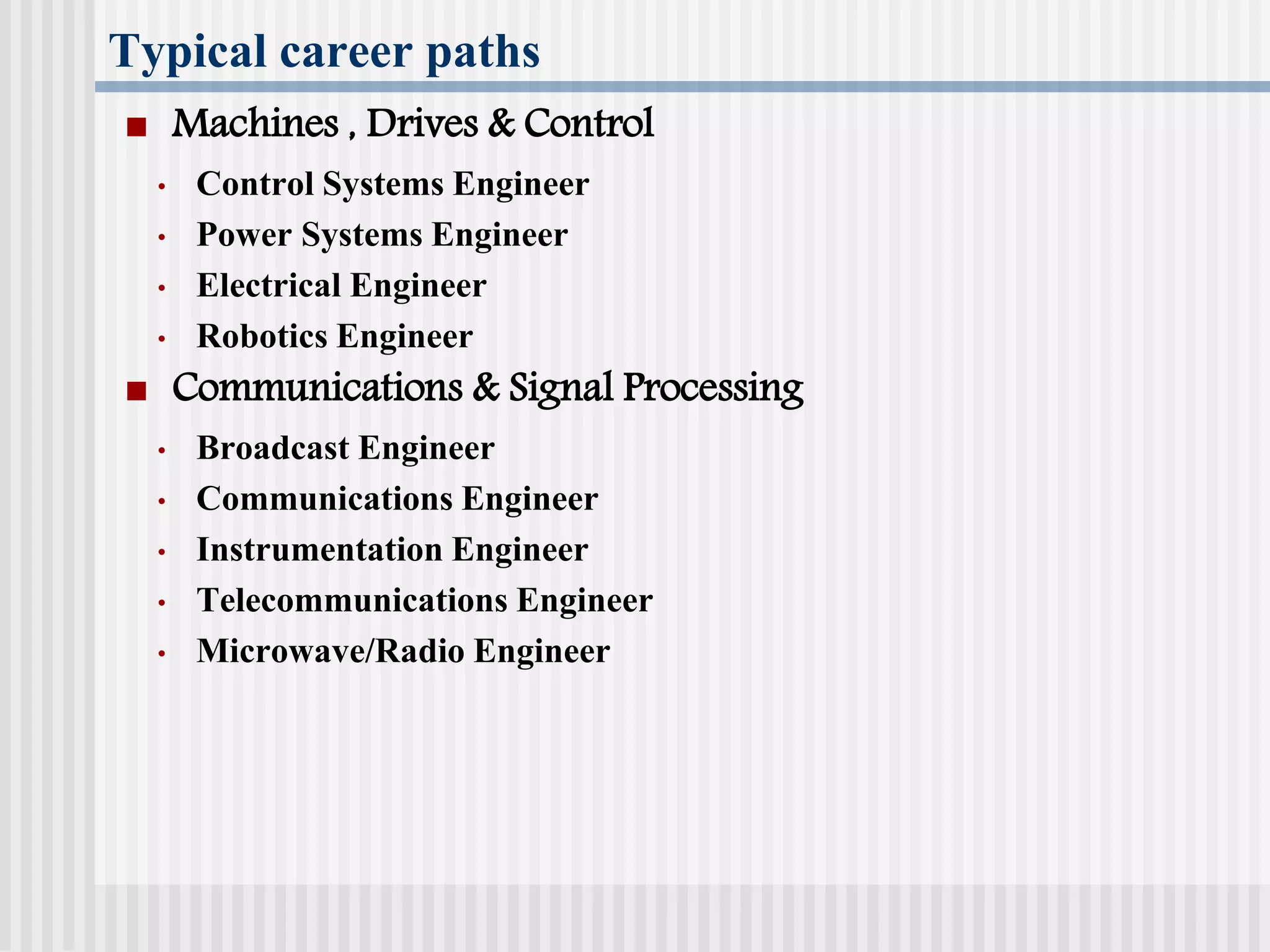 Electrical and electronics engineering | PPT