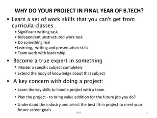 How to choose final project | PPT