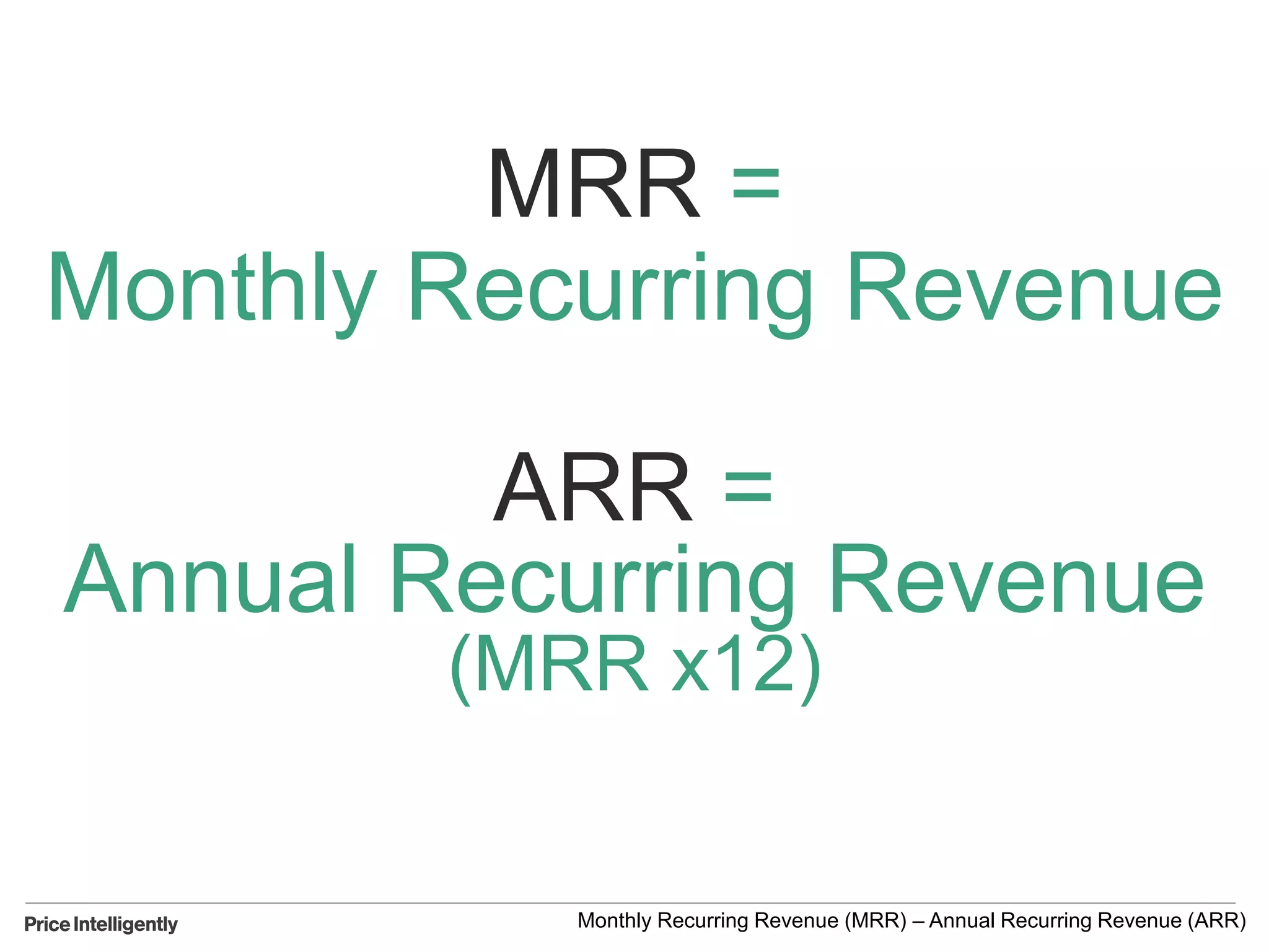 MRR/ARR: Calculating and Optimizing | PPTX