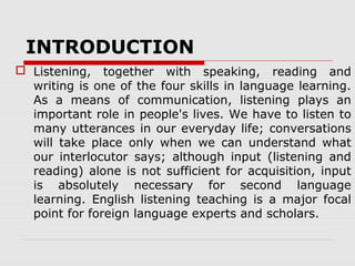 Teaching listening by Saray | PPT