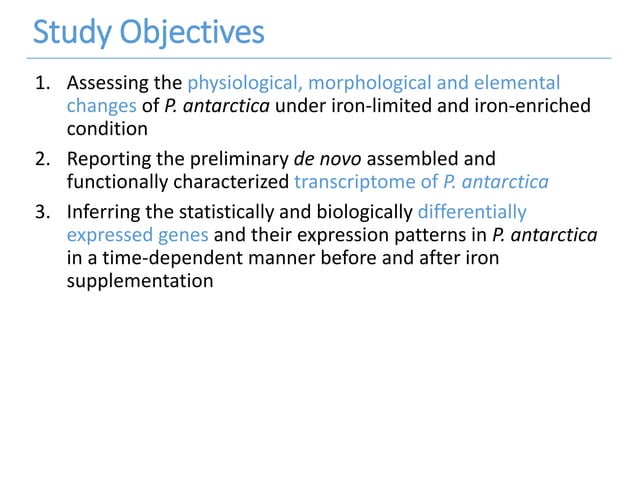 Phaeocystis-antarctica-transcriptomics-AM | PPT