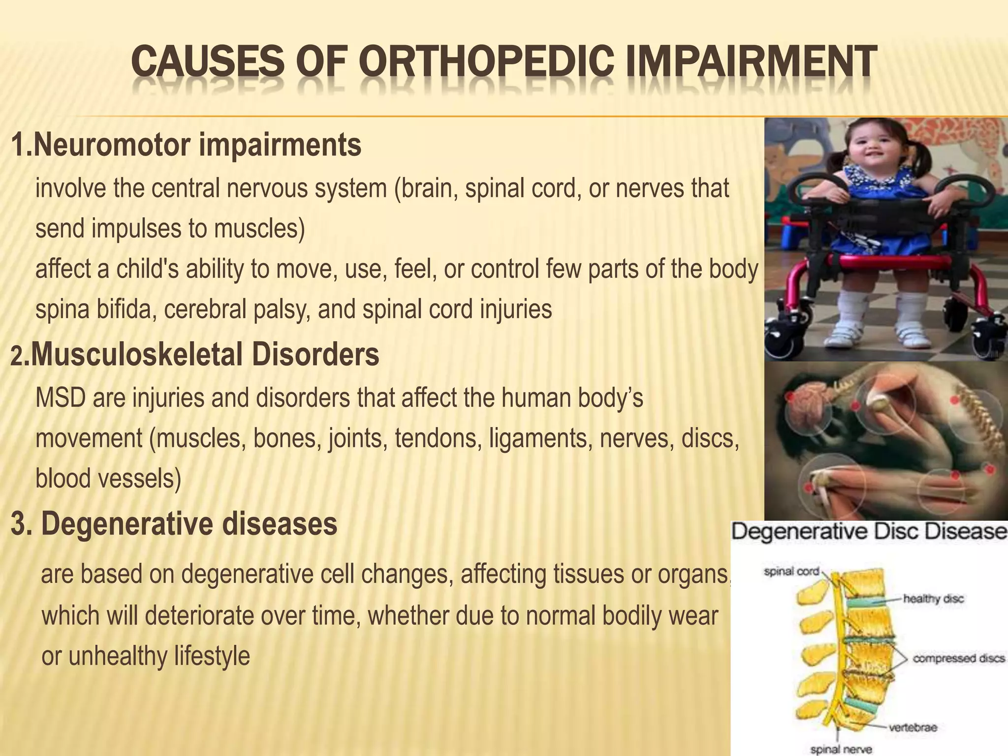 Orthopedic impairment | PPTX