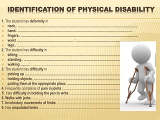 Orthopedic impairment | PPTX